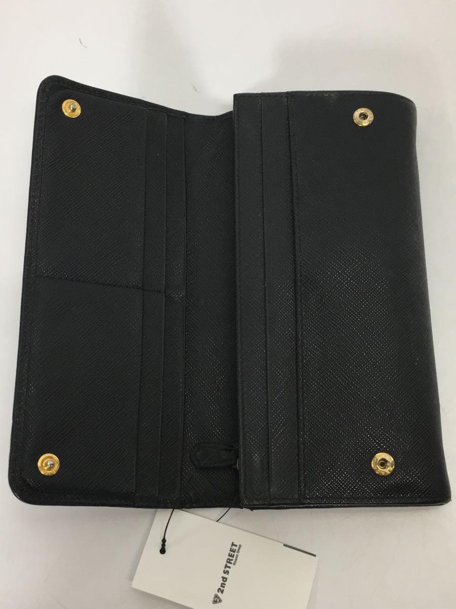 PRADA SAFFIANO METAL ORO LONG WALLET PVC BLK WOMEN'S | eBay