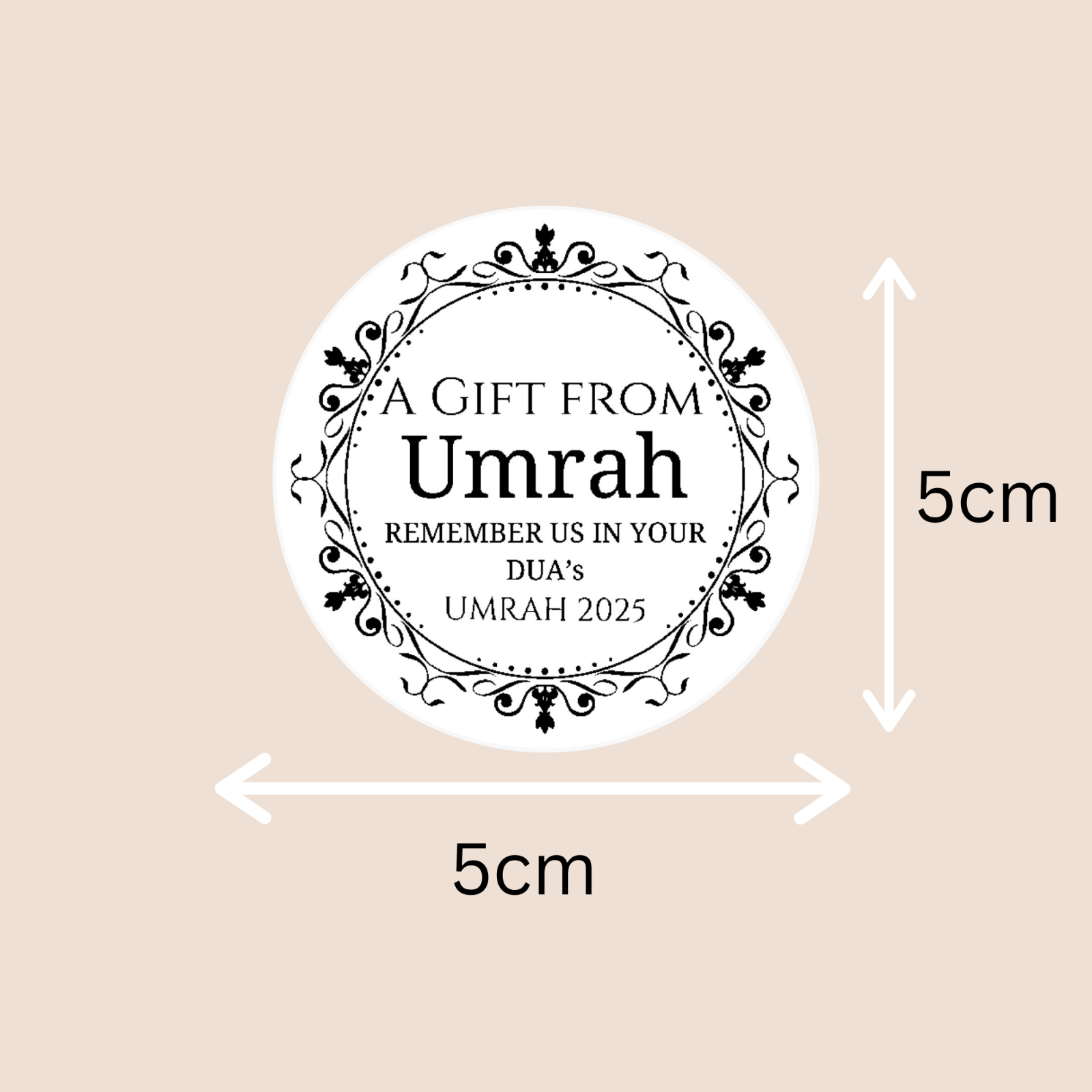 Umrah Mubarak Labels | Personalized Islamic Gift Tags | Perfect for ...