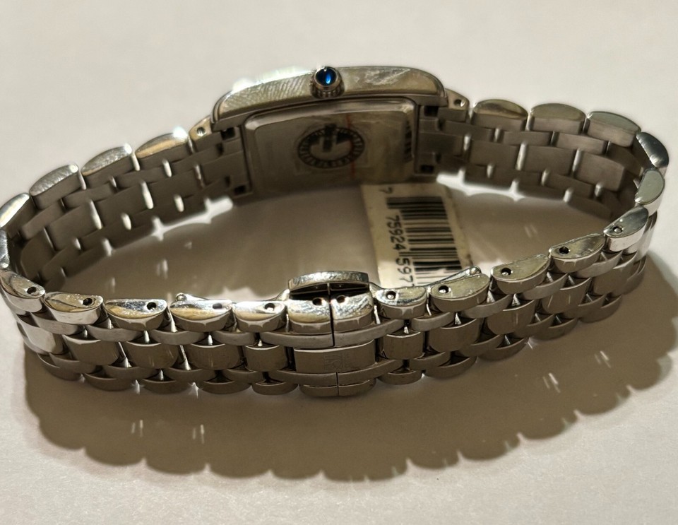 ESQ Swiss Women's Watch Silver Tone Blue Hands Quartz Needs Battery | eBay