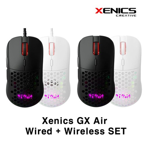 Xenics Titan GX AIR Wired + Wireless Set RGB Gaming Mouse Max 16000DPI ...