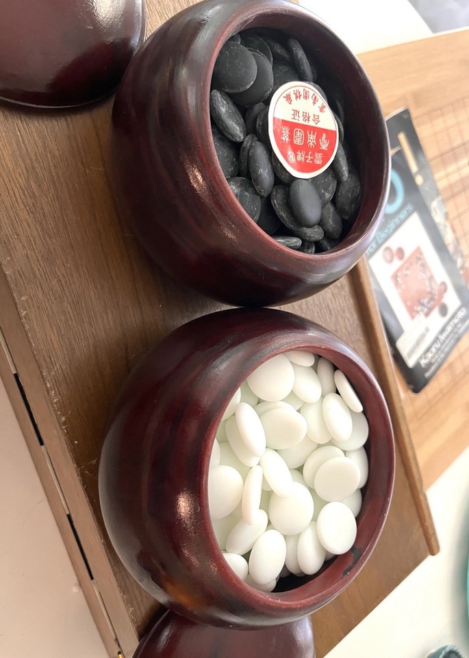 Go-Board Yunzi Stone And Bowl Set Goban & Go IGO Game Nachiguro Japan ...