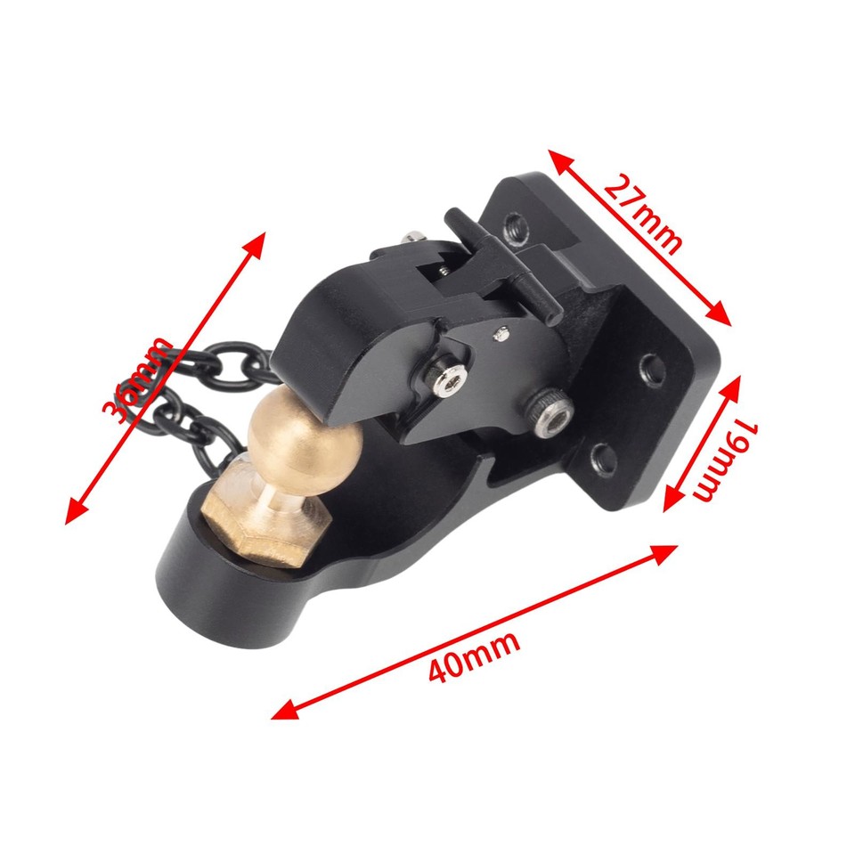 1/6 RC Car DIY Upgrade Metal Hitch Trailer Tow Hook for Axial SCX6 ...