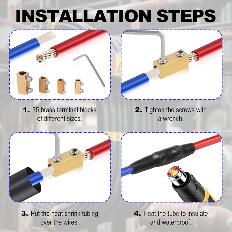 35Pcs Quick Wire Connectors Kit, 2 4 6 8 10 12 AWG Wire Connectors Quick Wiring | eBay Australia