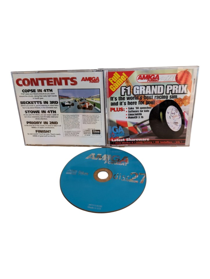 F1 GRAND PRIX - AMIGA FORMAT DISC 27 (AMIGA CD Spiel) (DE) | eBay