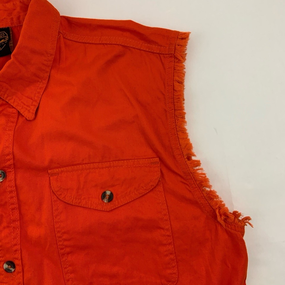 Milwaukee Performance Denim Collection Orange Sleeveless Vest Sz 3XL ...