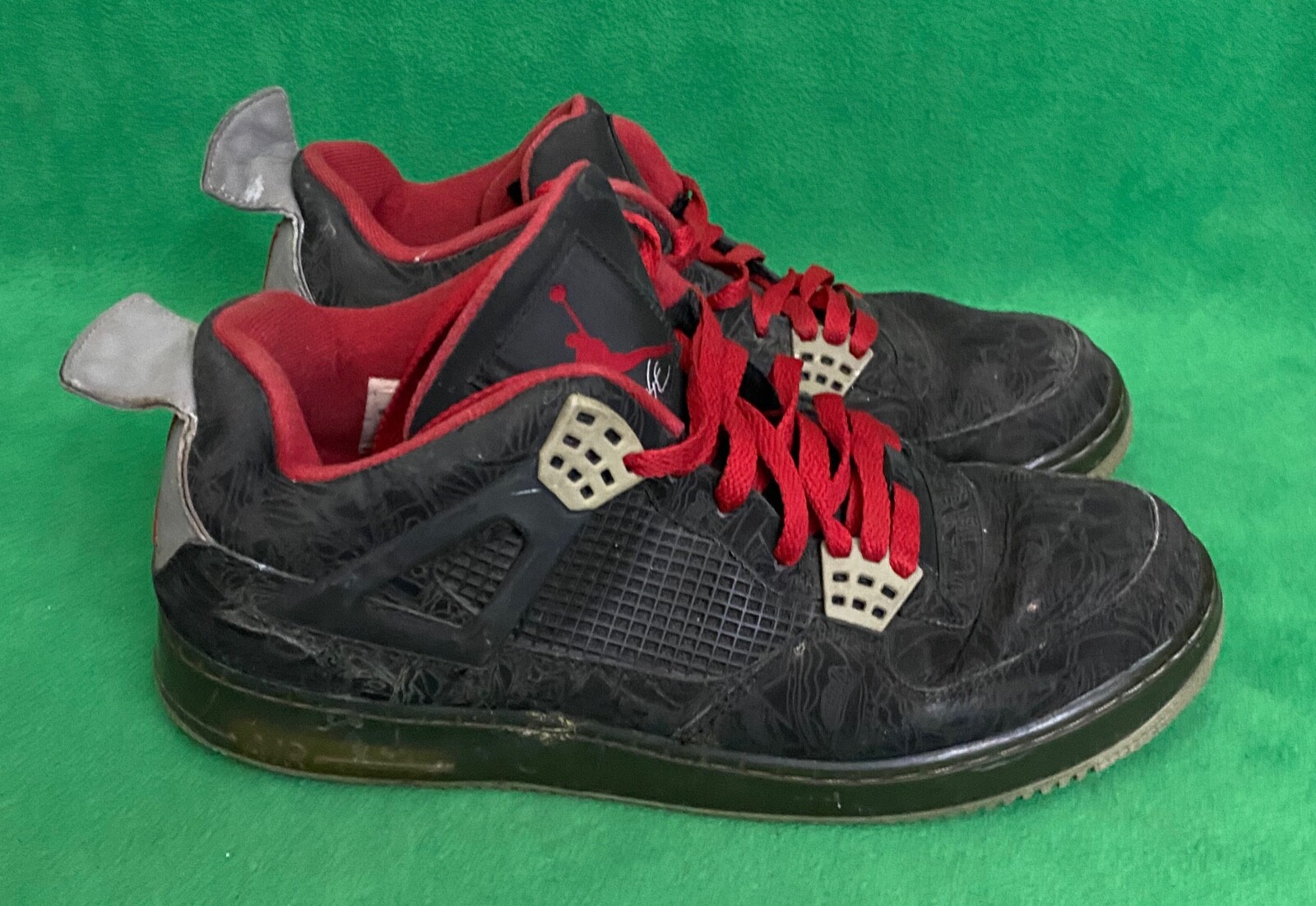 Nike Air Jordan Fusion AJF 4 Black Laser 384393-001 Men's Shoes Size 11 ...