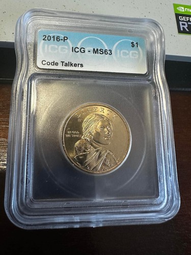 2016 P Native Sacagawea Dollar $1 ICG MS 66 Wartime Code Talkers | eBay