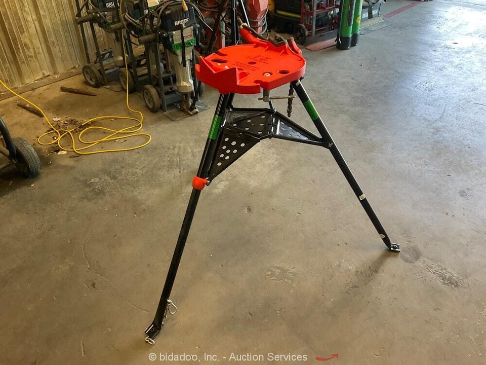 2021 Ridgid 13C594 Portable 12" Pipe Chain Vise Tri-pod Tri-Stand Tool ...