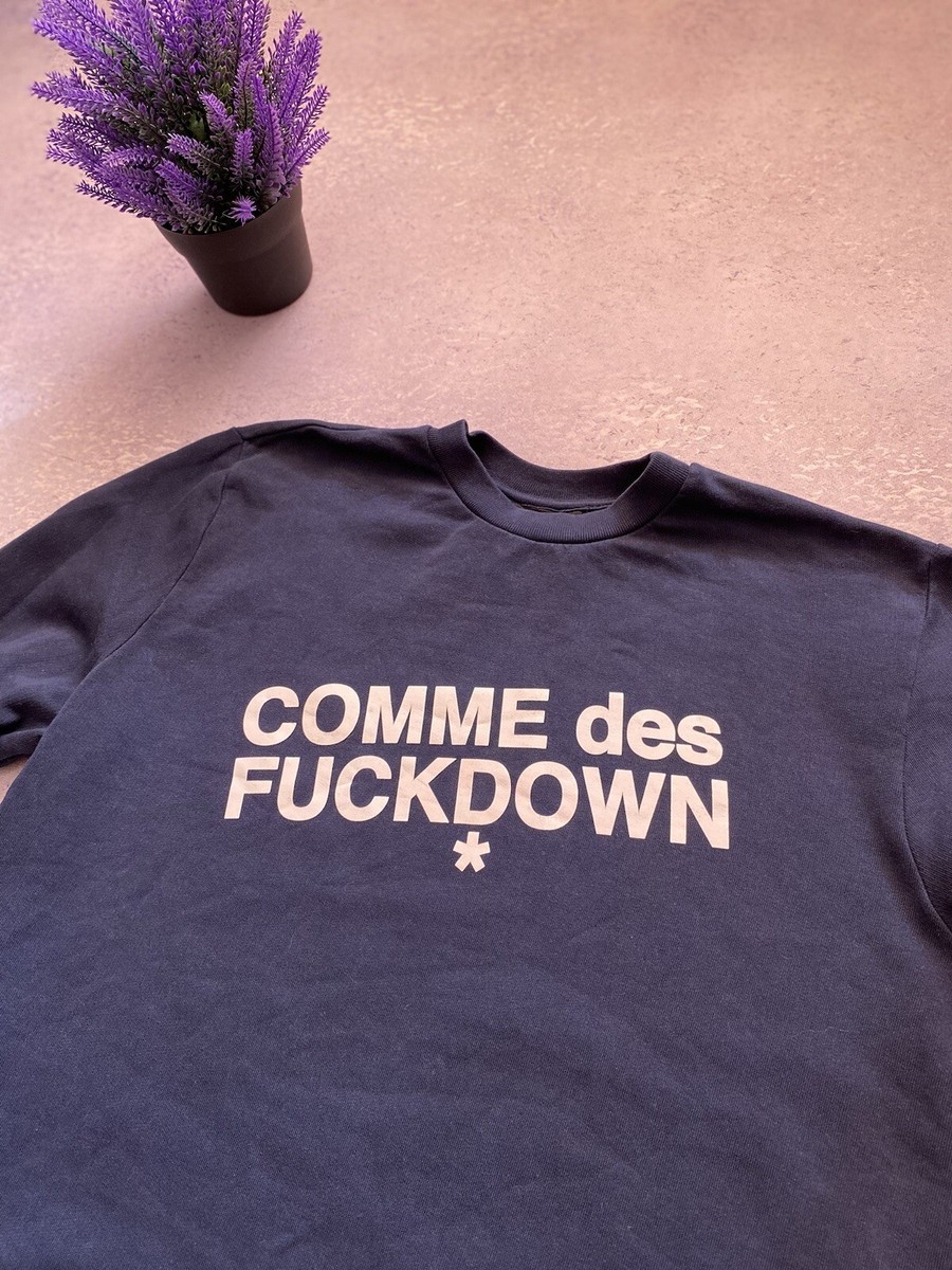 Comme Des Fuckdown Blue Sweatshirt Size Small | eBay Comme Des Fuckdown Blue Sweatshirt Size Small | eBay