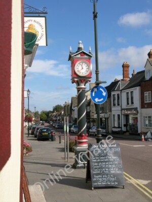 Photo 6x4 Memorial clock on Cricklade High Street Just outside The Vale ...