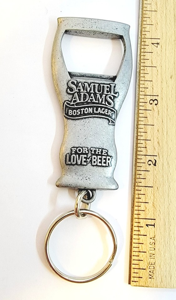 Samuel Adams Bottle Opener Keychain Boston Lager Beer Advertising Logo ...