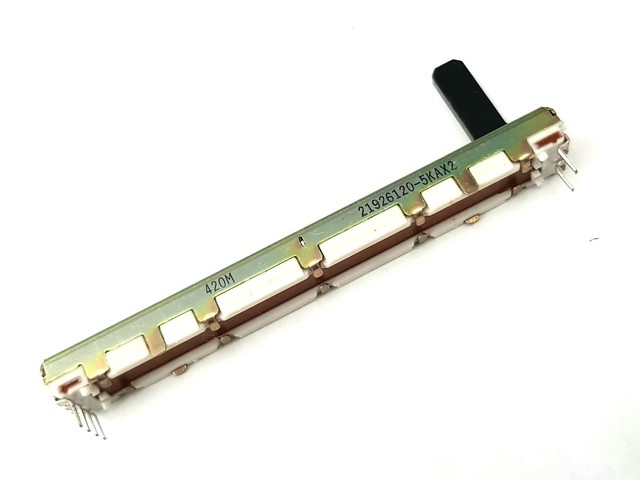 2x Alps Slide Potentiometer 5k a Dual Pot Centre Detent - 5KAX2 - Japan ...