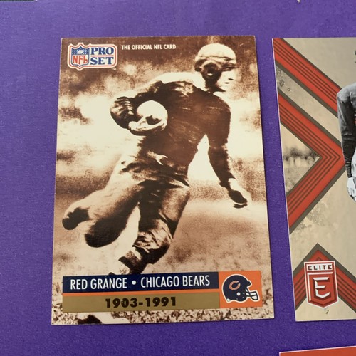 Red Grange lot of 4 different NFL cards Bears, University Of Illinois ...
