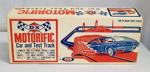 R-659 VTG. 1960'S IDEAL MOTORIFIC DX GASOLINE ACTION SLOT CAR RACING ...