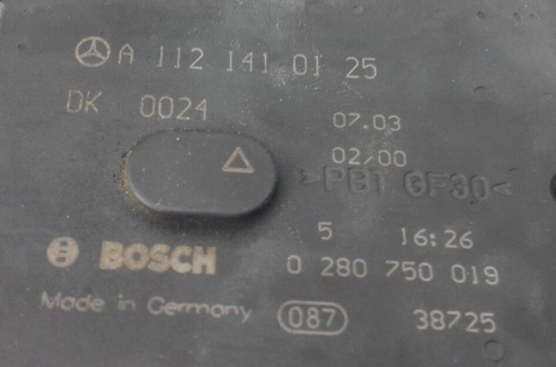 MERCEDES BENZ OEM W210 1121410125 Bosch Throttle Body for sale online ...