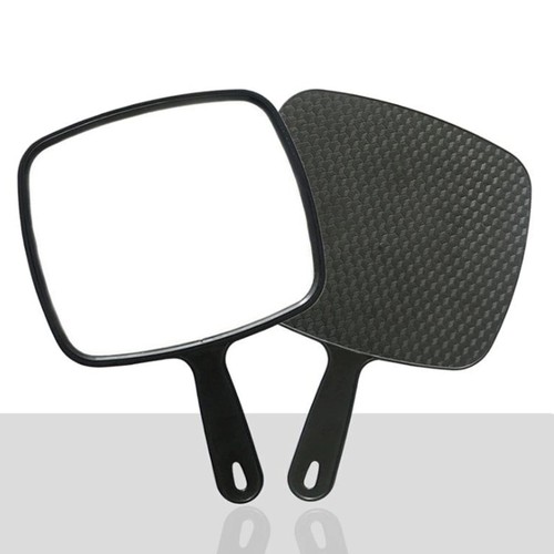 Handheld Makeup Mirror Handle Wide Angle Barber Hairdressing Mirror ...