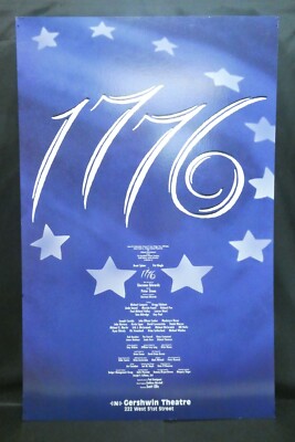 1776 Theater Broadway Window Card Poster 14" x 22" | eBay