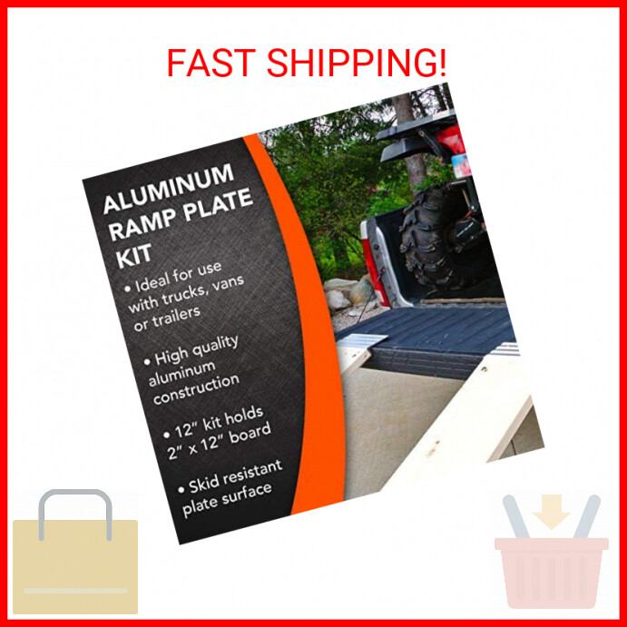 CargoSmart Model 3006, 12” Aluminum Ramp Plate Kit, Create Your Own ...