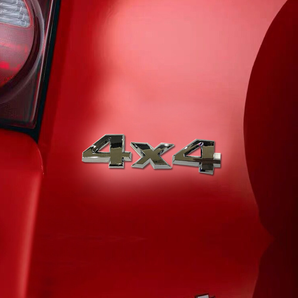 Silver Chrome 4X4 Auto Car Logo Decal Emblem Sticker Car Styling ...