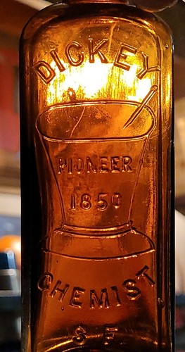 AMBER EMBOSSED DICKEY PIONEER CHEMIST LOS ANGELES CALIFORNIA | eBay