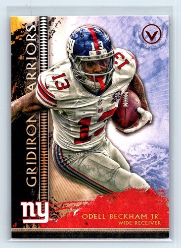 2015 Topps Valor Gridiron Warriors Giants Football Card #GWOB Odell ...