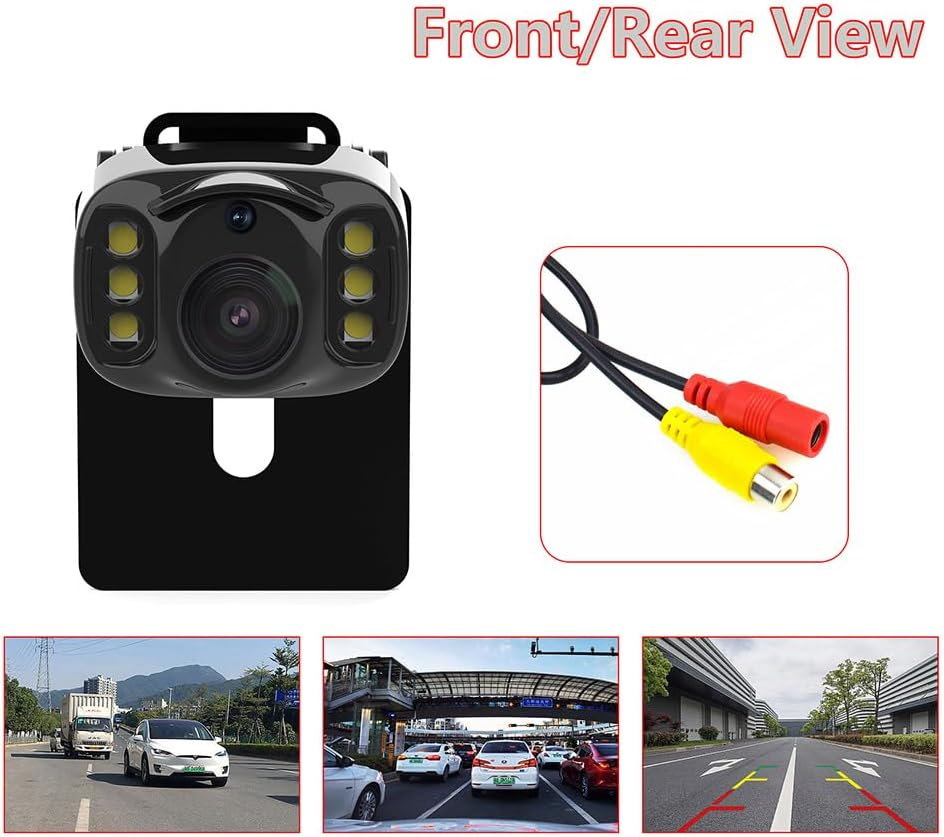 Car HD License Plate Rear View Backup Camera with Wide View Angle, 6 ...