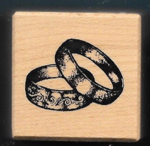 PSX WEDDING RINGS B1914 Wed Shower Gift Tag PERSONAL STAMP EXCHANGE ...