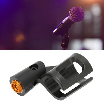 Mic Holder Clamp Universal Microphone Clip Holder ABS + Metal Install ...