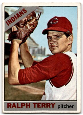 1966 Topps Ralph Terry Cleveland Indians #109 | eBay