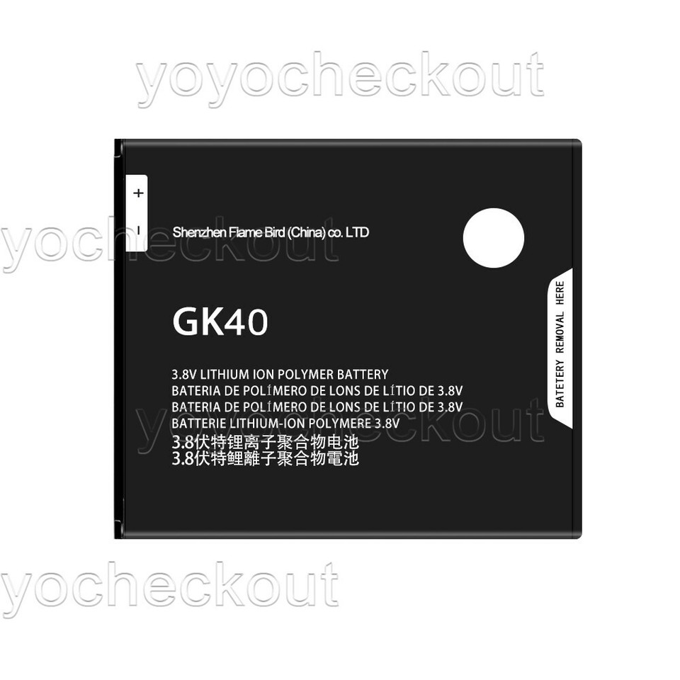 New GK40 Battery 2800mAh for Motorola Moto E4 XT1765 XT1766 XT1767 ...