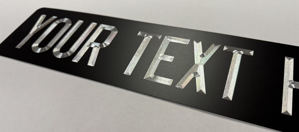 Custom European License Plate Diamond Etched Engraved Personalized Car ...