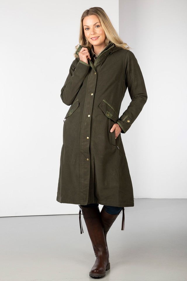 Ladies Long Riding Coat Women's Equestrian Full Length Waterproof ...
