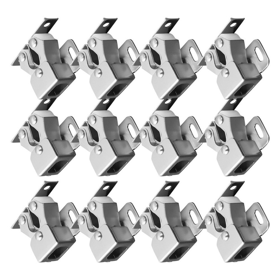 12pcs Cabinet Door Latch Heavy Duty Hardwares Roller Catch Double ...