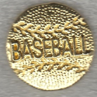 High School Baseball Letterman Jacket Pin gold tone metal | eBay