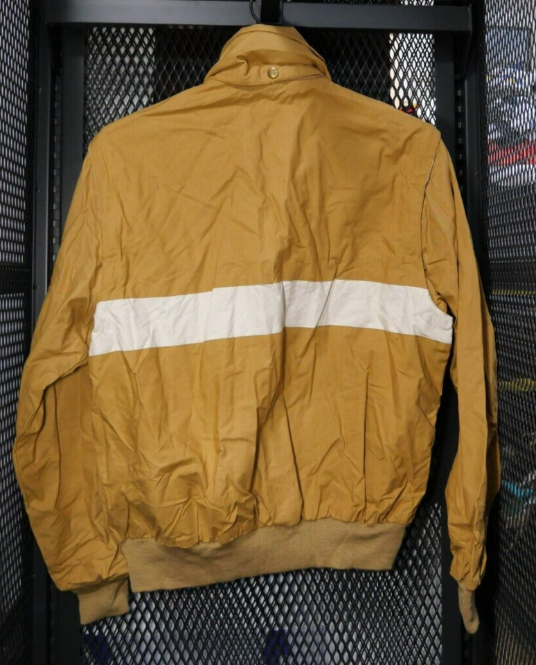 Vintage Trader Bay Brown Mustard & White Zip Button Up Jacket / Vest ...