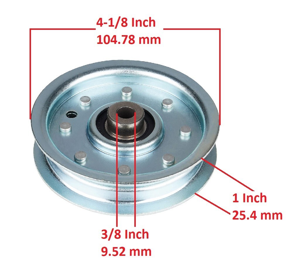 Flat Idler Pulley 756-0627 956-0627 956-0365 756-0365 for MTD Cub Cadet ...