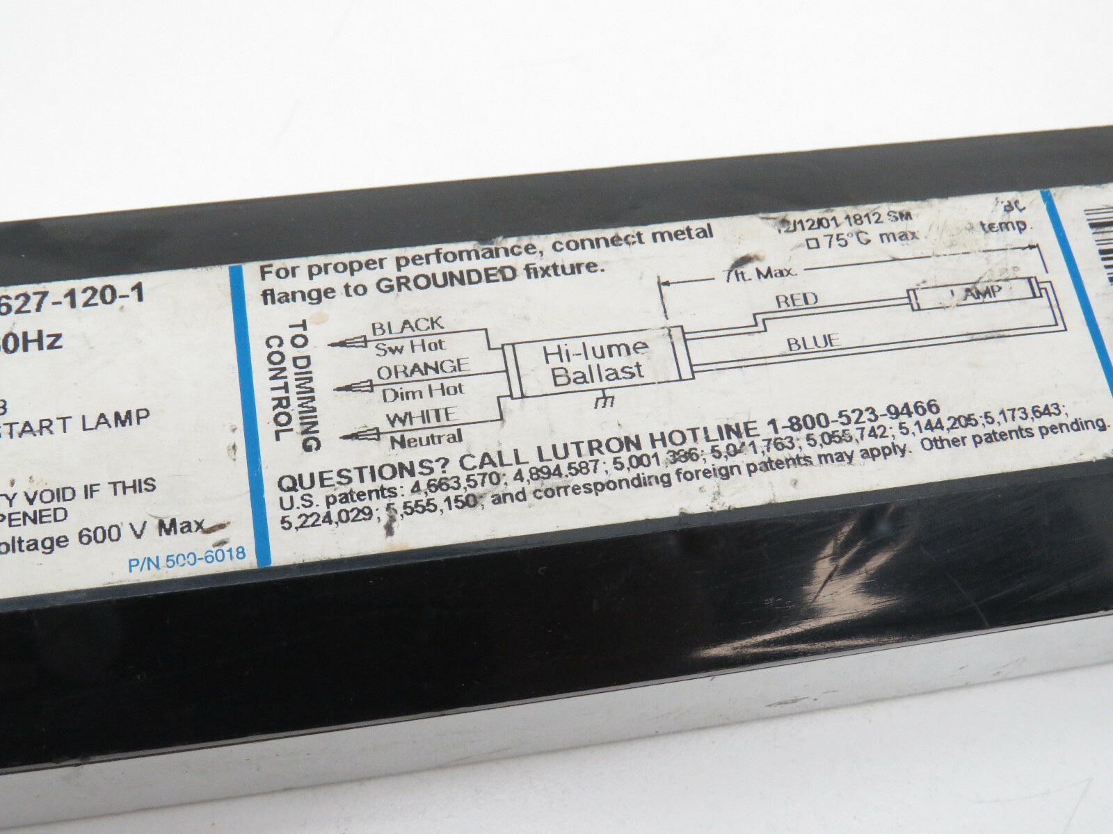 Lutron Hi-lume Fdb-3627-120-1 Electronic Fluorescent Dimming Ballast ...