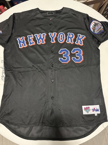 2000 Mike Kinkade New York Mets Game Used Majestic Jersey sz 48 Batting ...