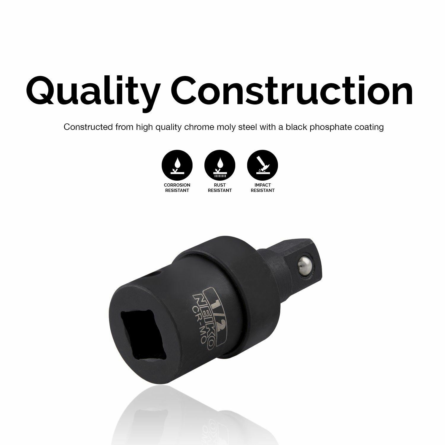 3 PC Black Impact Universal Socket Wobble Flex Drive Wobbler Set | eBay