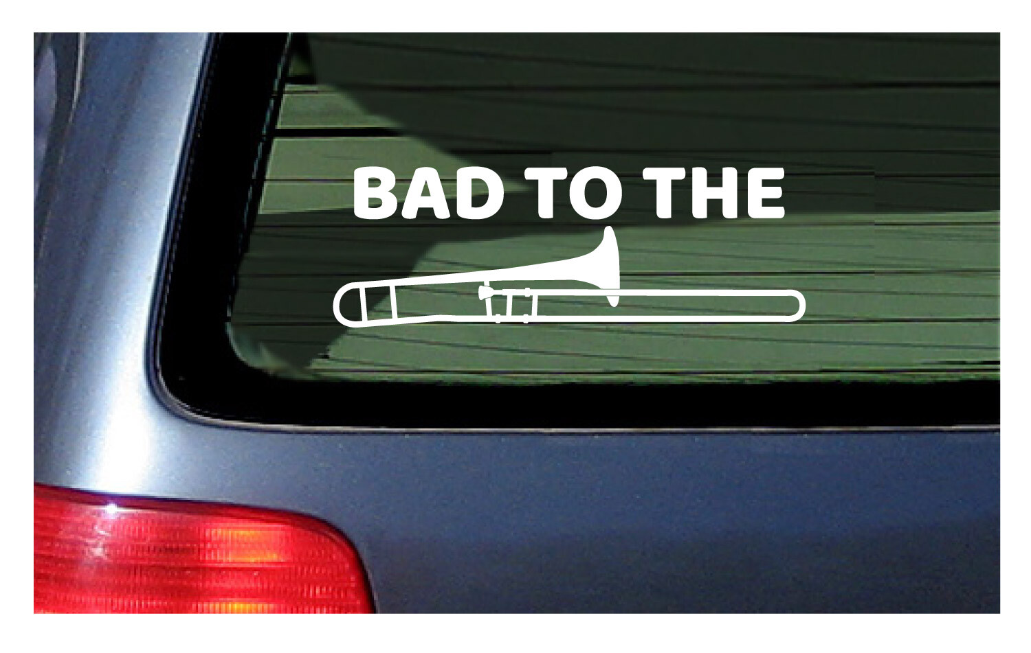 Bad To The Trombone - Car Window Sticker for Musicians - Music Lovers ...