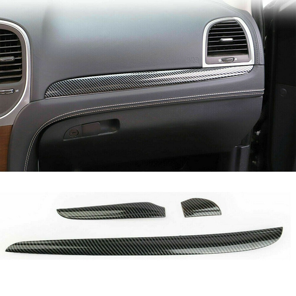 16x Carbon Fiber Interior Full Set Panel Cover Trim Kit for Chrysler ...