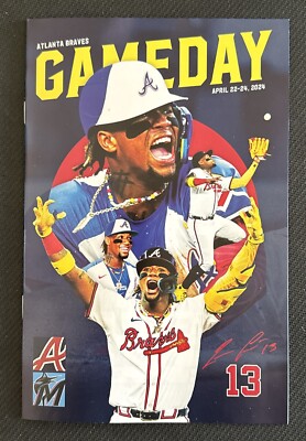 Atlanta Braves Gameday Program April 22-24, 2024 Braves Vs Marlins ...