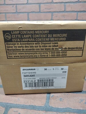 Sylvania F24T12/CW/HO 35 Watt High Output Lamp 25314-2 case | eBay