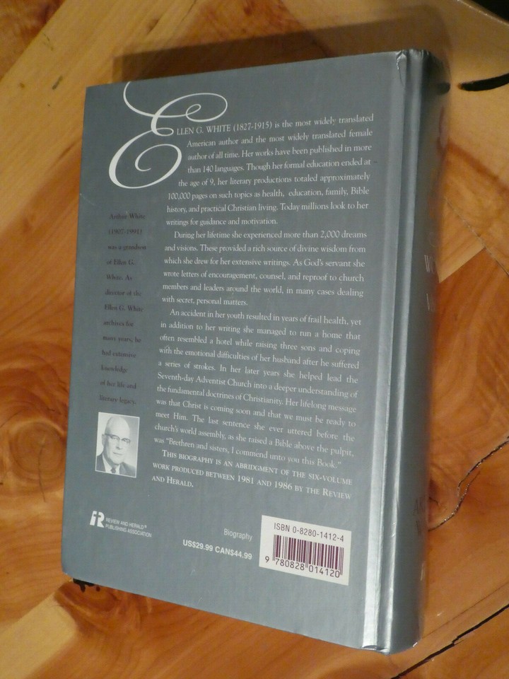 2000 New Condition Ellen White Woman of Vision by Arthur White ...