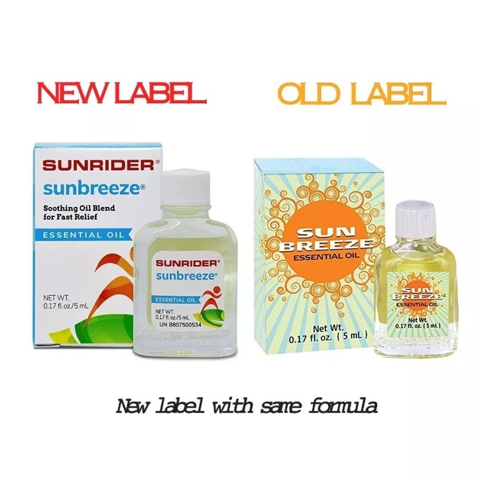 6x Sunrider Sunbreeze Essential Oil 5ml Pain Relief Muscle Sore Ache ...