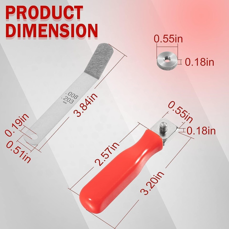 A308 Offset Valve Tappet 11-Blade 0.004" - 0.014" Feeler Gauge Set 2 ...