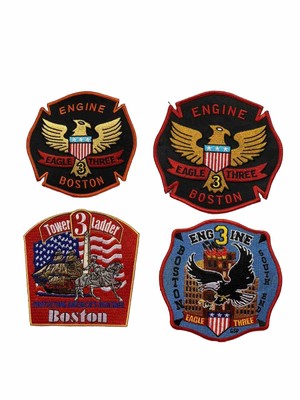 Boston Engine 3 Fire/rescue Patches Lot Of 4 | eBay