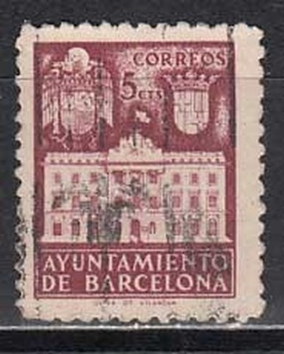 Barcelona Mail 1942 Edifil 36 Used - City Hall | eBay