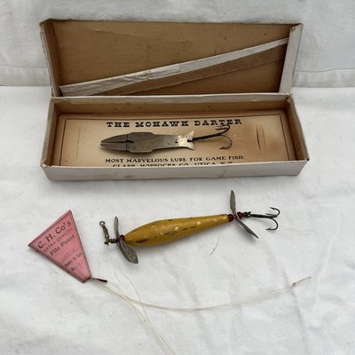 The Mohawk Darter Fishing Lure Clark, Horrocks Co. in Box & Wooden ...