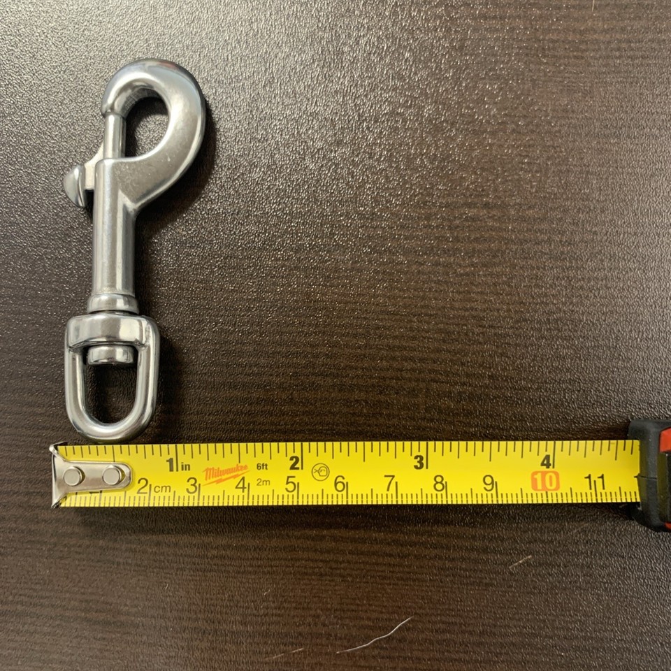 316 Stainless Steel swivel eye bolt snap hook Heavy duty 5/8" (3 Pieces ...